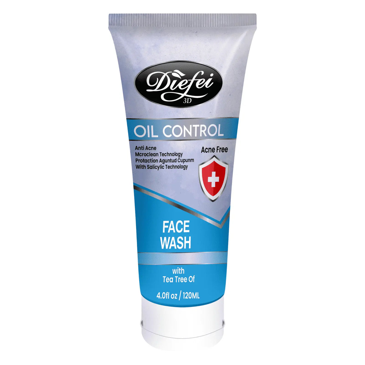 DieFei 3D Oil Control Face Wash – For Oily & Acne-Prone Skin – Diefei 3D